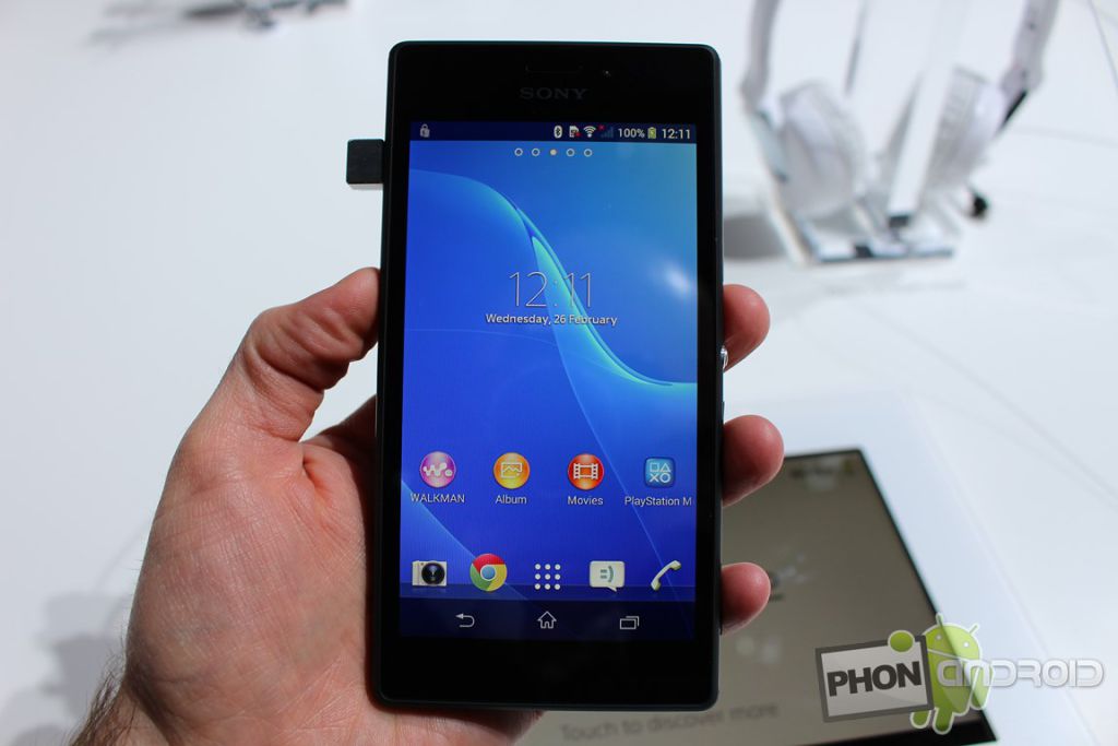 Sony Xperia M2 : prise en main sur les stands du MWC