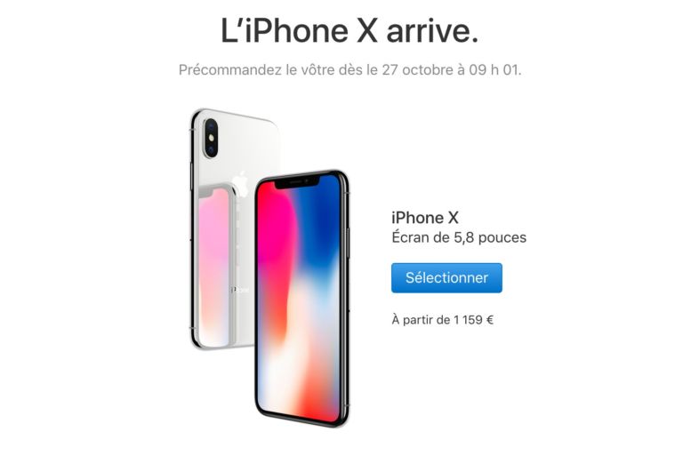 iPhone X : prix, date de sortie et fiche technique