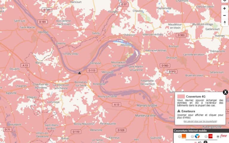 Carte couverture 4G Free Mobile, Orange, SFR, Bouygues : découvrez quel est le meilleur ...
