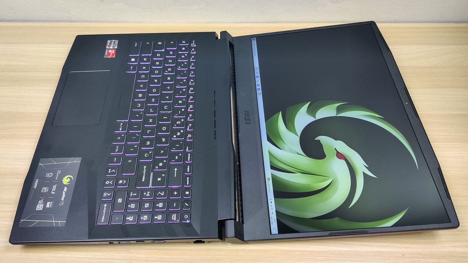 Test MSI Alpha 15 Advantage Edition : notre avis complet sur le PC 100% AMD