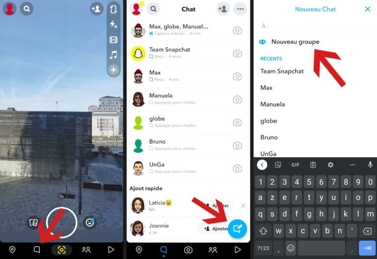 Comment créer un groupe sur Snapchat