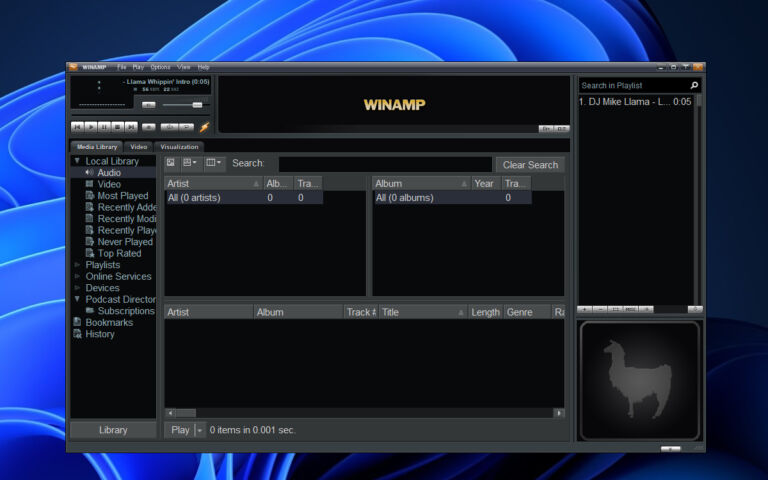Winamp fait son grand retour et devient 100% compatible avec Windows 11